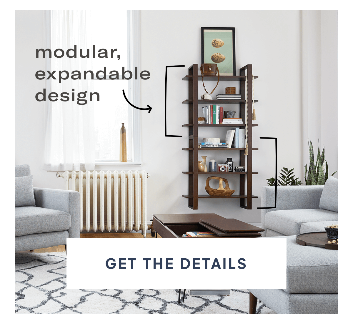 Burrow: Meet the Index Wall Shelf & Bento Side Table | Milled