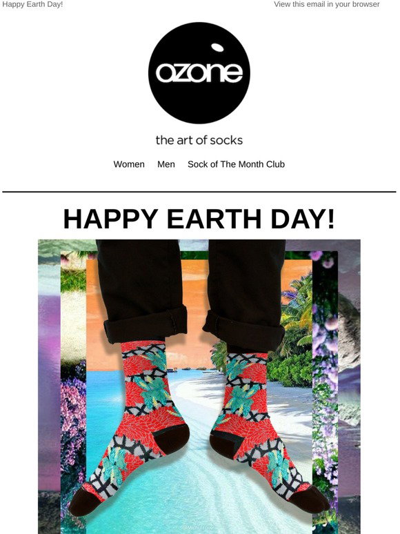 Ozone Socks: Happy Earth Day!! Keep it green with $5 socks! | Milled