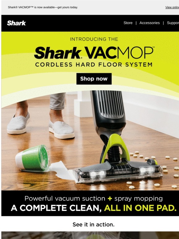 Shark: The complete clean has arrived. | Milled