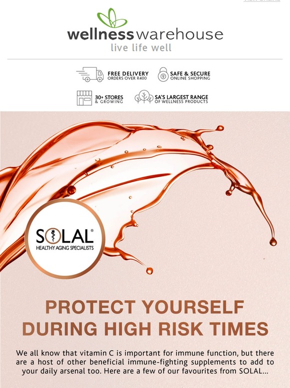 Wellness Warehouse: Protect Yourself During High Risk Times | Milled