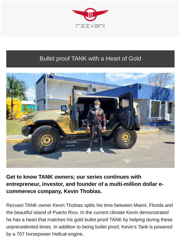 Rezvani Motors: Tank Owner Profile: Kevin Thobias | Milled