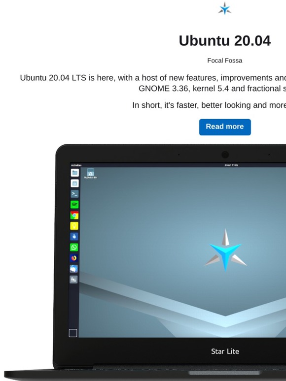 Star Labs: Ubuntu 20.04 LTS is here. | Milled