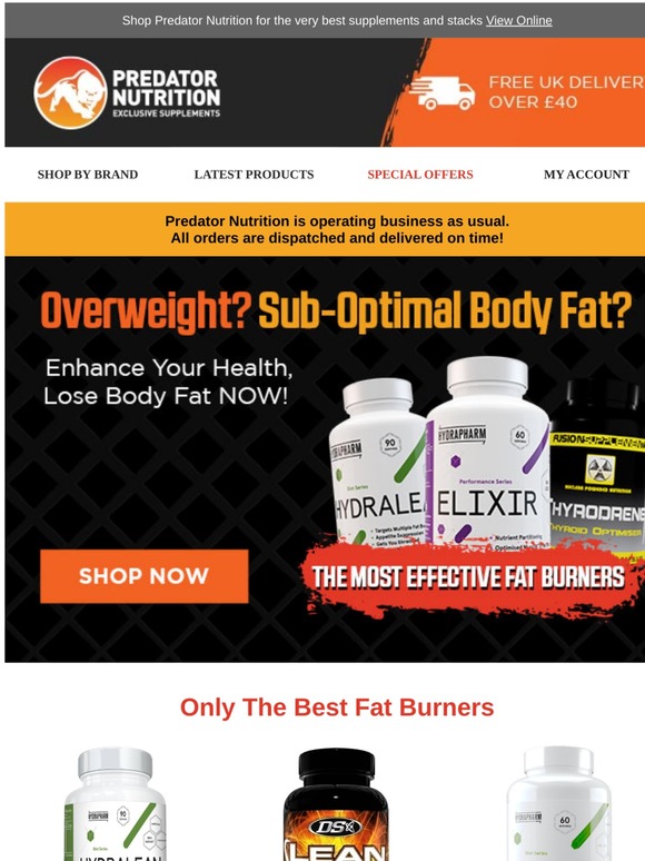 Predator Nutrition: Burn Fat Now - Enough Said | Milled