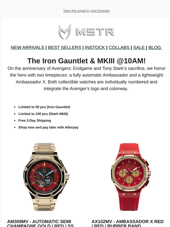 Meister: 🚨Iron Gauntlet & Ambassador X Tony Stark watches | Milled