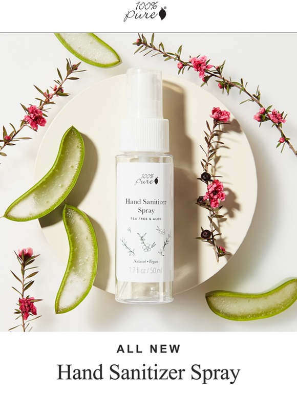 100 Percent Pure: Sanitization without drying out your hands 🙌 | Milled