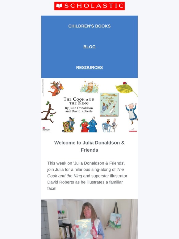 Scholastic: See Julia Donaldson read her hilarious story THE COOK AND ...