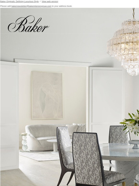 Baker: Baker Originals: Defining Luxurious Style | Milled
