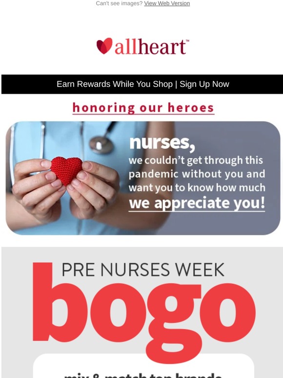Allheart: Shop Early Nurses Week Deals NOW! 🙌 The BOGO is On! | Milled