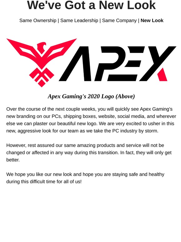 Apex Gaming: Apex Gaming's New Logo For 2020 | Milled