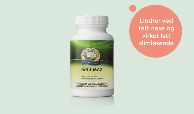life.no: Tett i nesen? Fenu-Max kan lindre | Milled