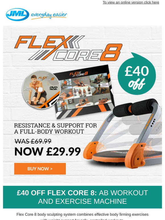 JML: Save £40 on a full body home workout | Milled