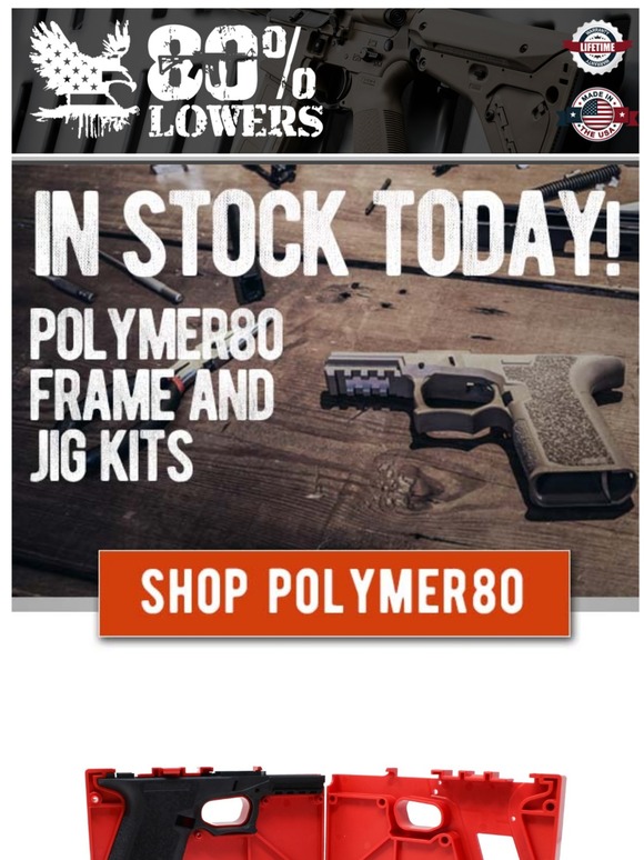 80% Lowers: Polymer80 Frames and Jigs in stock! | Milled