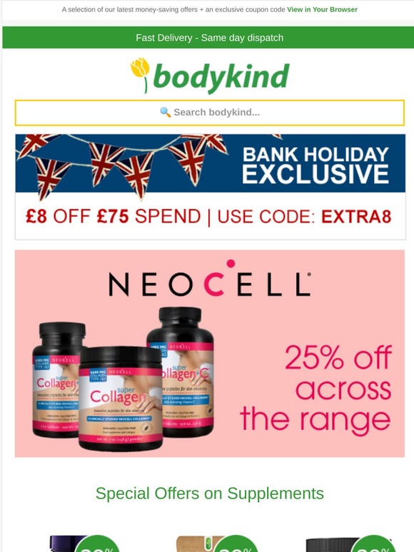 Bodykind: Discount Bank Holiday Deals + Exclusive Coupon Code | Milled