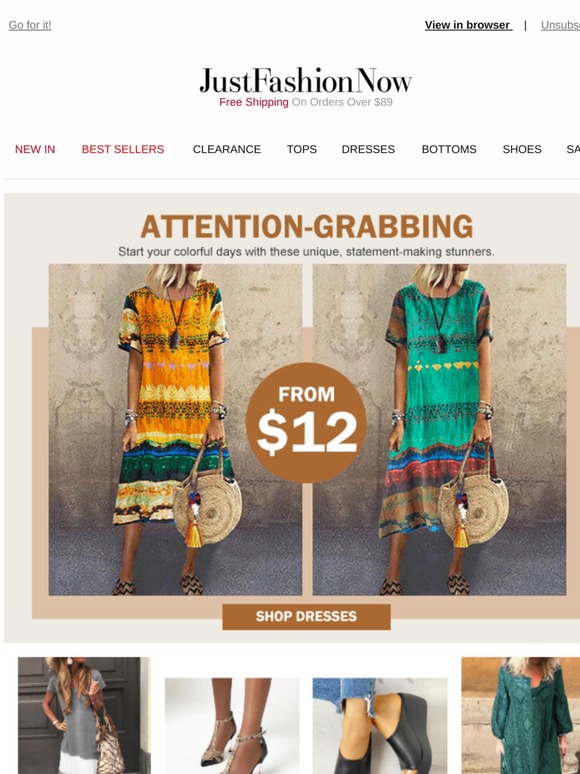 JustFashionNow: This Attention-Grabbing Dress Has 4 Unique Color ...