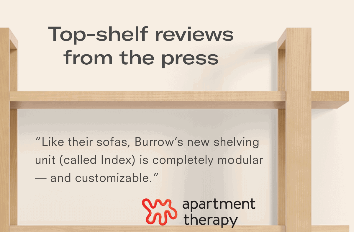 Burrow: Everything you need to know about our new Index shelves | Milled