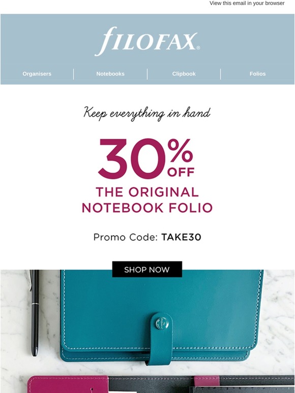 Filofax: The Original Folios are now on SALE! | Milled