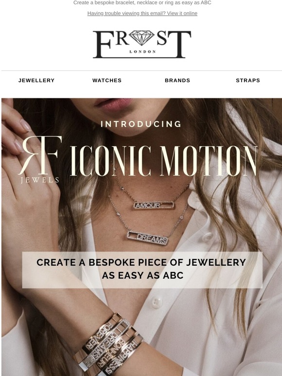 Frost of London: RF Jewels bespoke letter jewellery | Milled