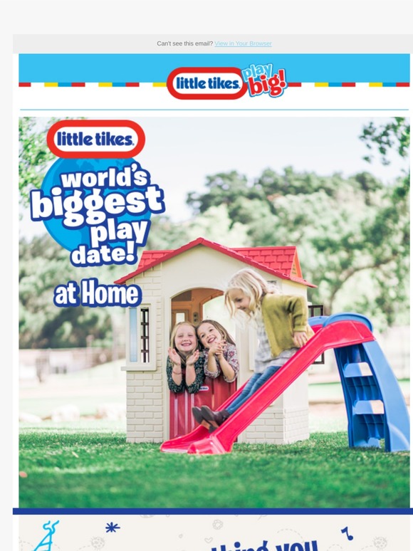 Little Tikes: The World's Biggest Playdate is TWO DAYS AWAY! 🎆 | Milled