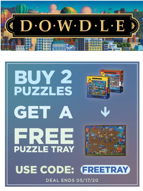 Dowdle: Happy Friday! Buy 2 Puzzles And Get A Free Puzzle Tray This ...