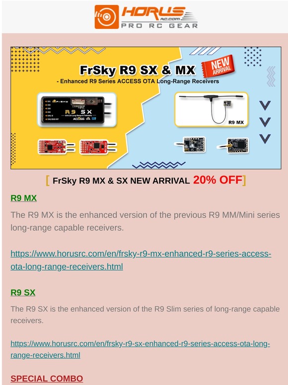 Horus RC: HorusRC FrSky R9 MX & SX New Arrival 20% OFF | Milled