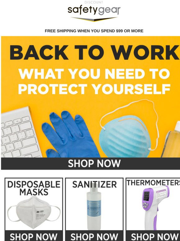 Discount Safety Gear: Protect Yourself While Returning to Work! 😷 | Milled