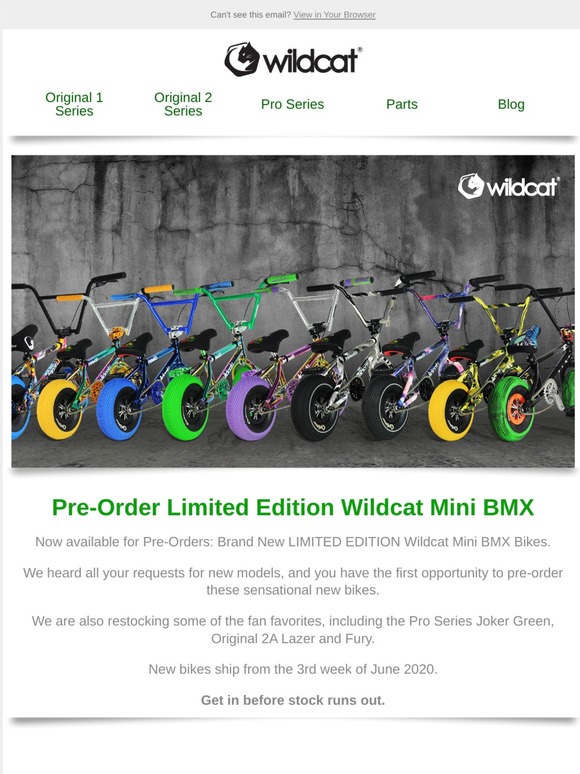 Wildcat Mini BMX USA: JUST RELEASED: 2020 Mini BMX Bikes - Available ...
