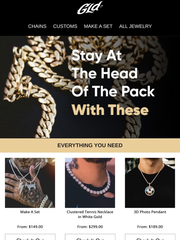 GLD Shop: Gold and gear with your name on it | Milled