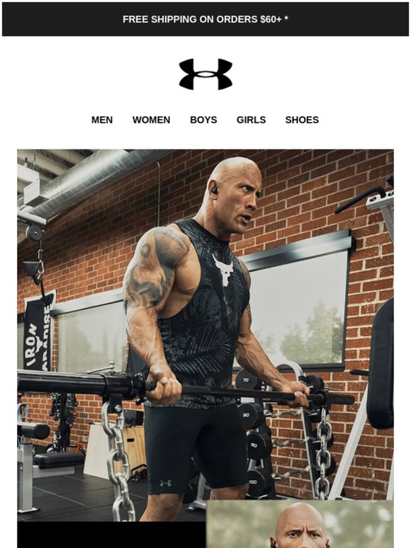 Under Armour: 💪 The latest Project Rock gear is here | Milled