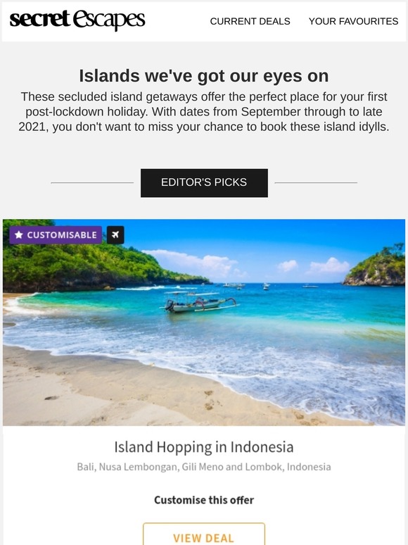 Secret Escapes: I spy - islands we've got our eyes on 🏝️👀 | Milled