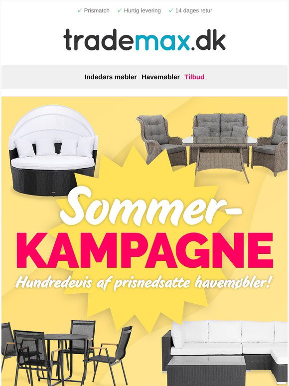 Trademax: Sommerkampagne! Bladre igennem pris nedsatte havemøbler!☀ ...