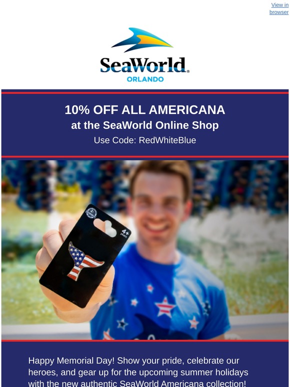 SeaWorld: Show Your 🇺🇸 Pride & Get 10% Off! | Milled