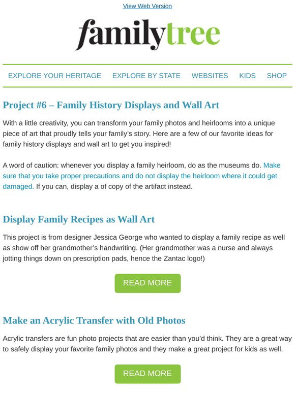Family Tree Magazine: Genealogy Project #6: Make Family History Wall ...