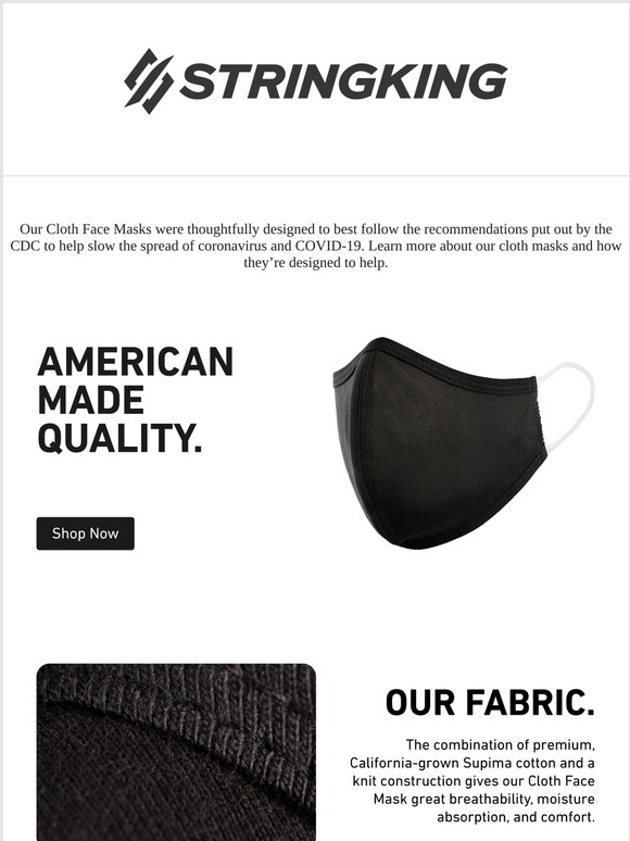 StringKing: Inside the Product | Cloth Face Mask | Milled