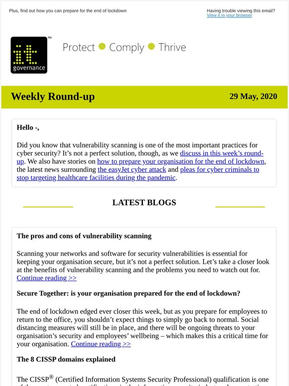 IT Governance: The pros and cons of vulnerability scanning | Milled