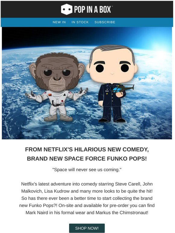Pop In A Box: 🚀From Netflix's Latest Comedy, Space Force Funko Pops!🚀 ...