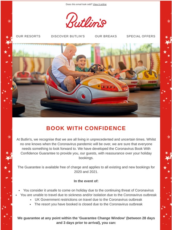 Butlins: ☀️ Book with confidence - | Milled