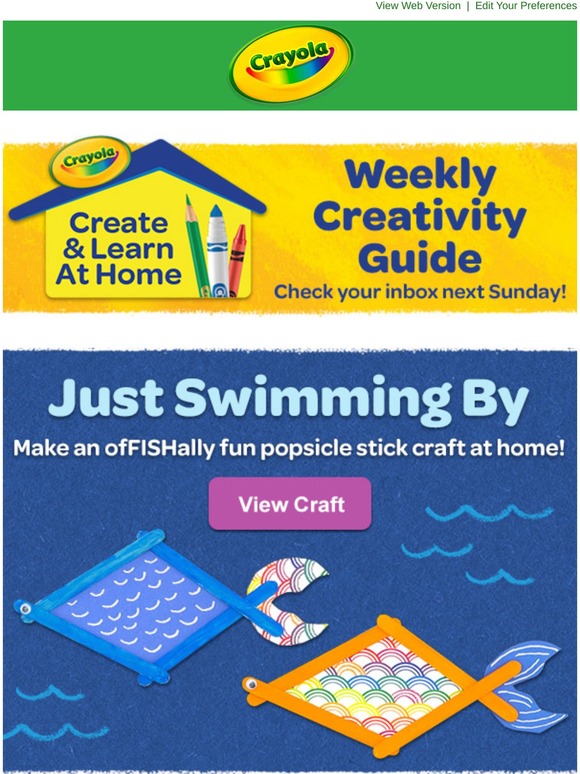 Crayola: Weekly Creativity: Under the Sea 🐟 | Milled