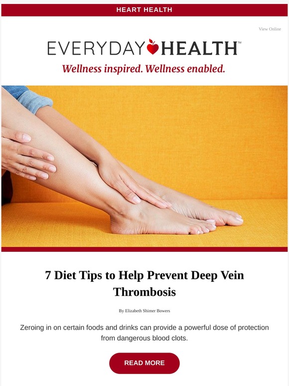 Lifescript: 7 Diet Tips to Help Prevent Deep Vein Thrombosis | Milled