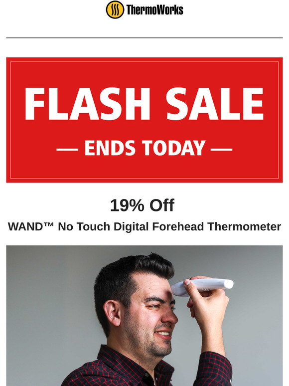 ThermoWorks: Ends Today: 19% Off WAND Forehead Thermometer | Milled
