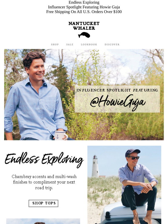 Nantucket Whaler: ⚓️ Influencer Spotlight Featuring Howie Guja ⚓️ | Milled