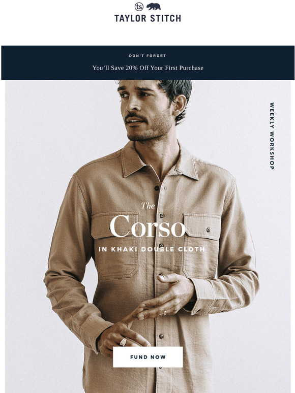 Taylor Stitch: Meet The Corso— | Milled