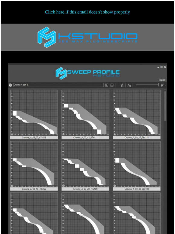 Kstudio: News from Kstudio (Sweep Profile Crowns-A 3) | Milled