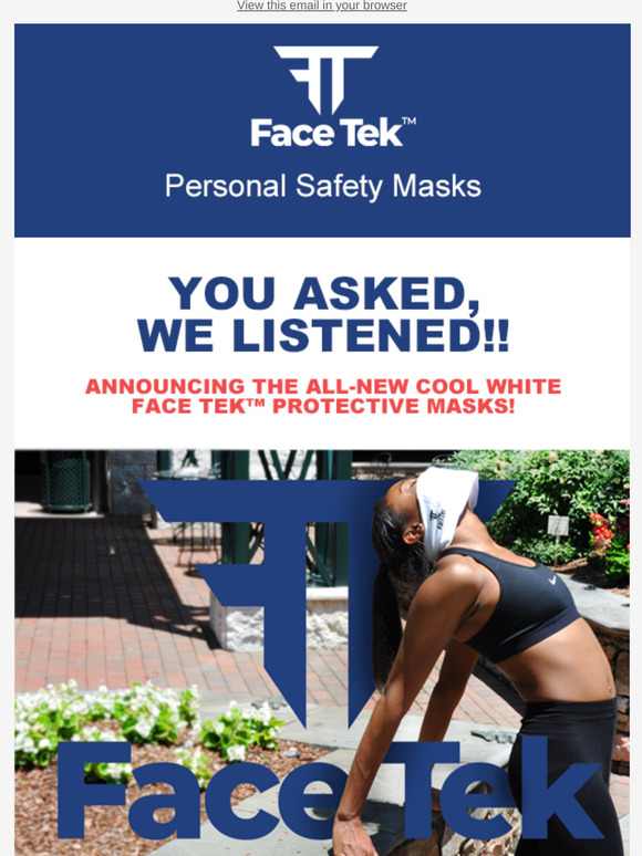 Thorlos: INTRODUCING Thorlos Face Tek™ Masks in WHITE! | Milled