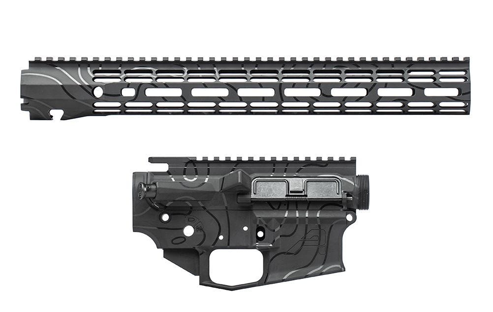 aero precision: Black Topographic Camo Builder Sets now available! | Milled
