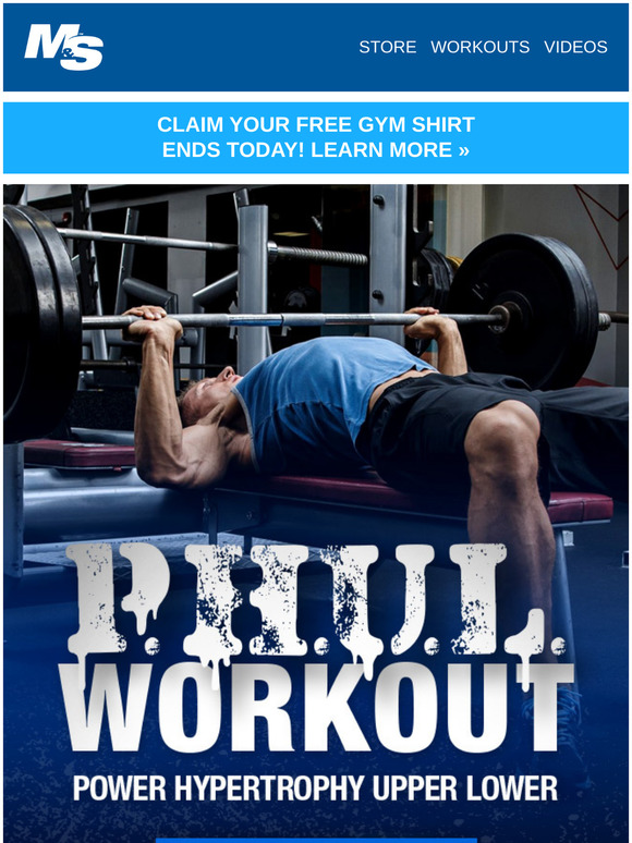 Muscle & Strength: Power Hypertrophy Upper Lower Workout | Milled