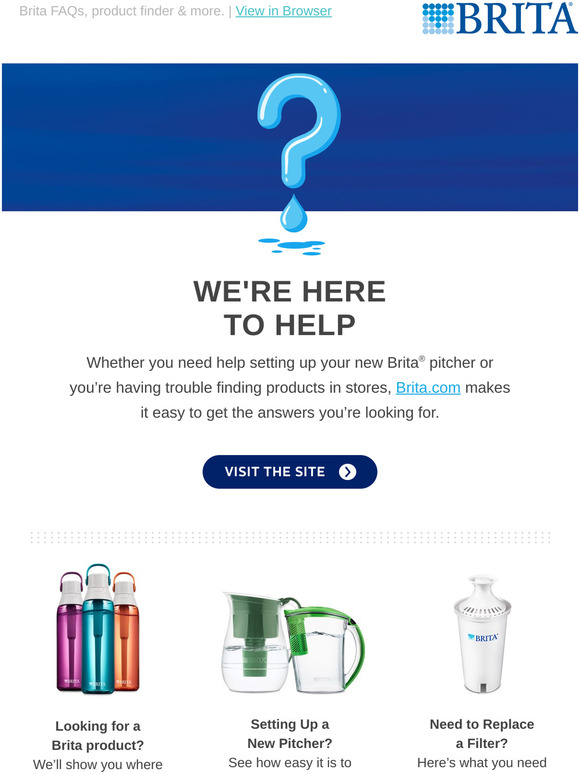 Brita: -explore our product locator and how-to resources | Milled