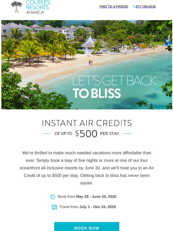 Couples Resorts: Couples Resorts reopens on July 1, 2020! | Milled