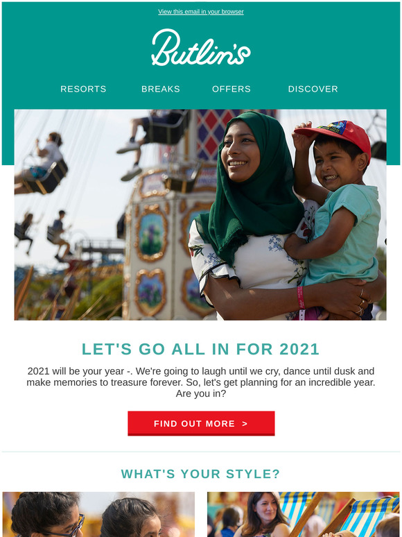 Butlins: 🌈 2021 will be your year - | Milled