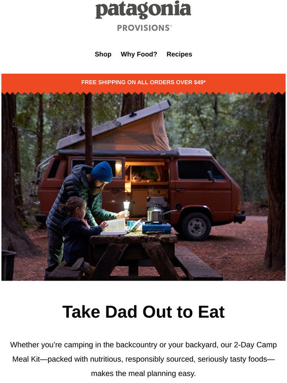 Patagonia Provisions: Introducing our 2-Day Camp Meal Kit | Milled