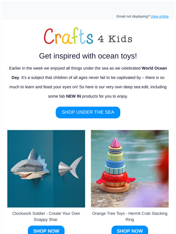Crafts4Kids: World Ocean Day - Get inspired with deep sea toys! 🐋 | Milled